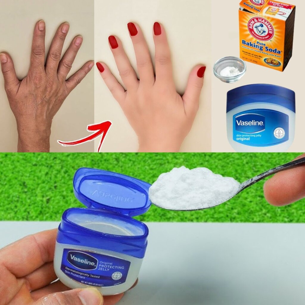 Vaseline And Baking Soda Hand Mask