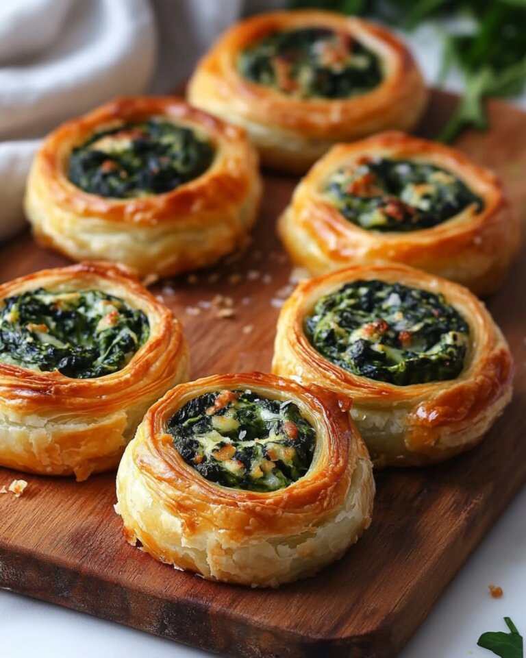 Spinach And Cheese Puff Pastry Bites