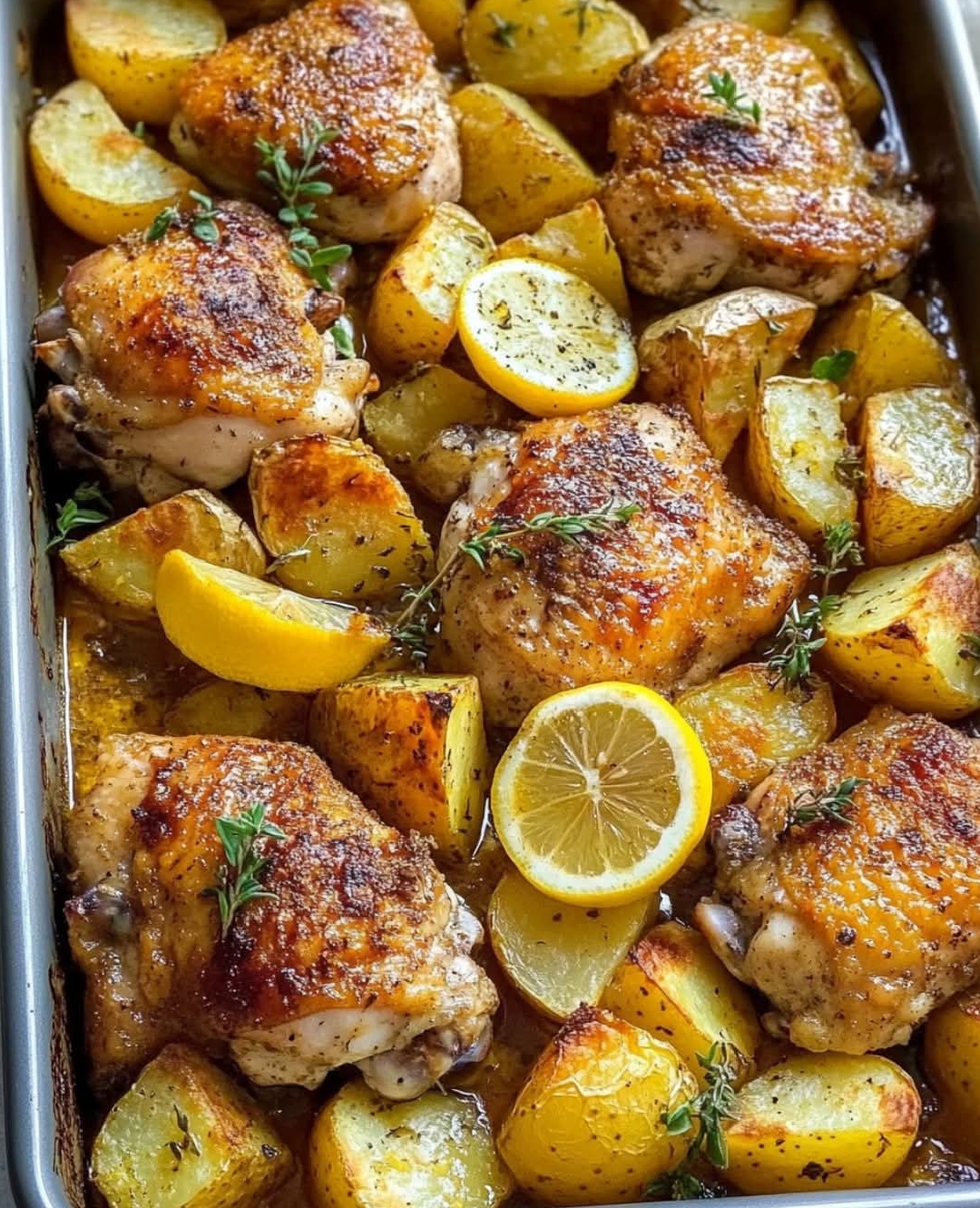 Greek Lemon Roast Chicken And Potatoes