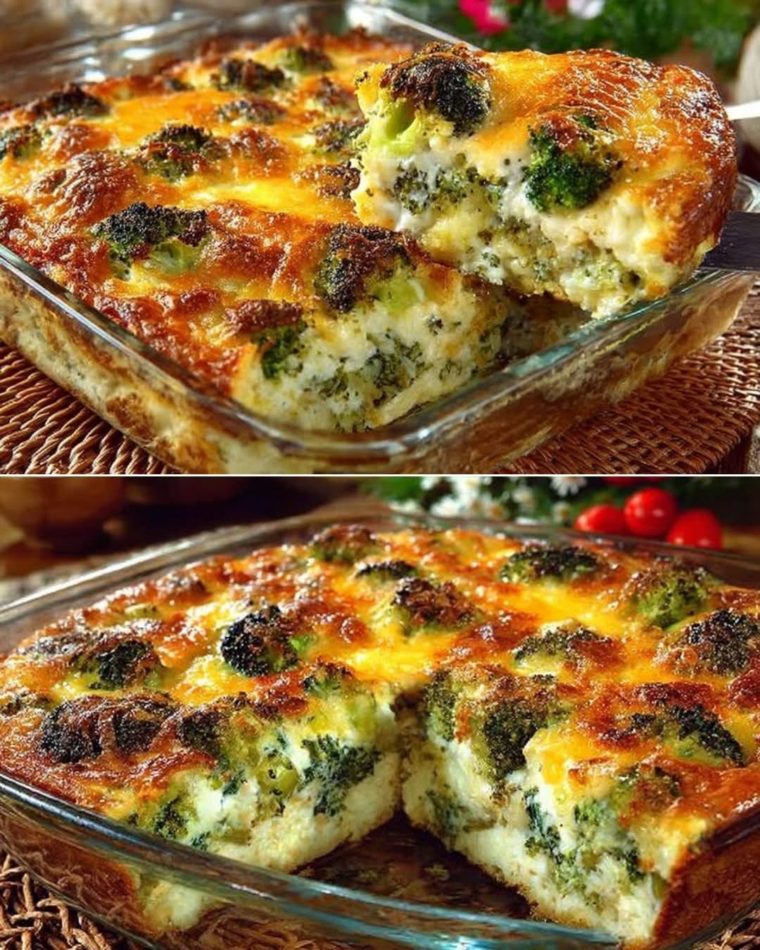 Mediterranean Broccoli Cheese Casserole